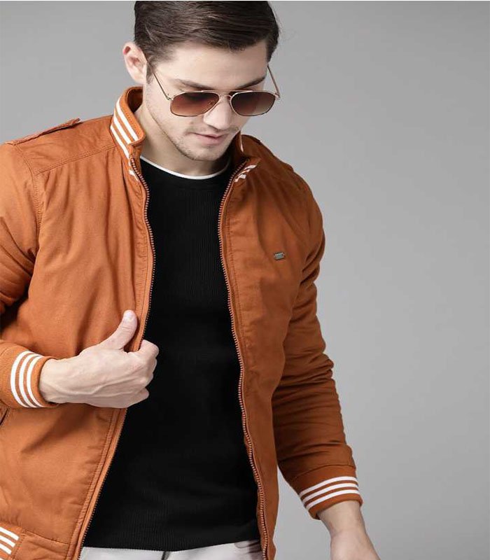 ROADSTER Full Sleeve Solid Men Varsity Jacket – Quickbliss